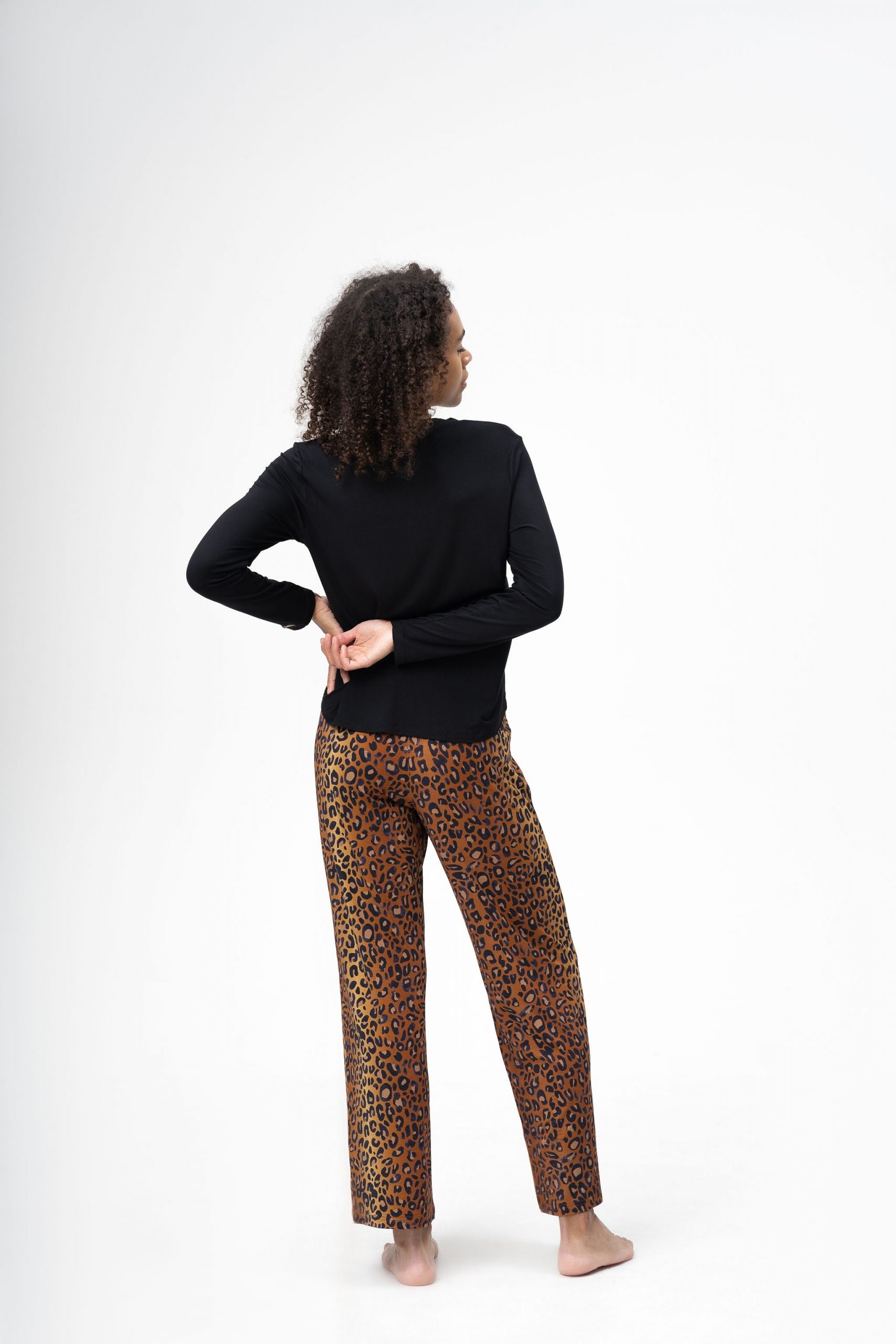 Iconic 2-pieces long sleeve bamboo pajama set - milena boo